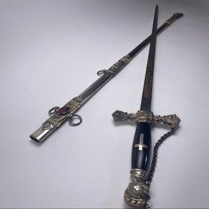 Wall Decor | 189s Authentic Ceremonial Masonic Templar Sword | Poshmark